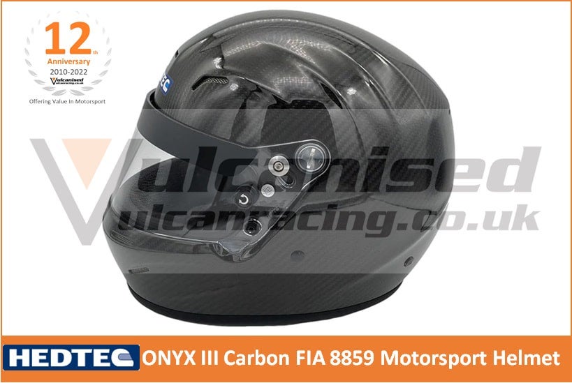 Hedtec ONYX III Carbon (FIA 8859) full face Helmet Race Rally | Vulcan ...