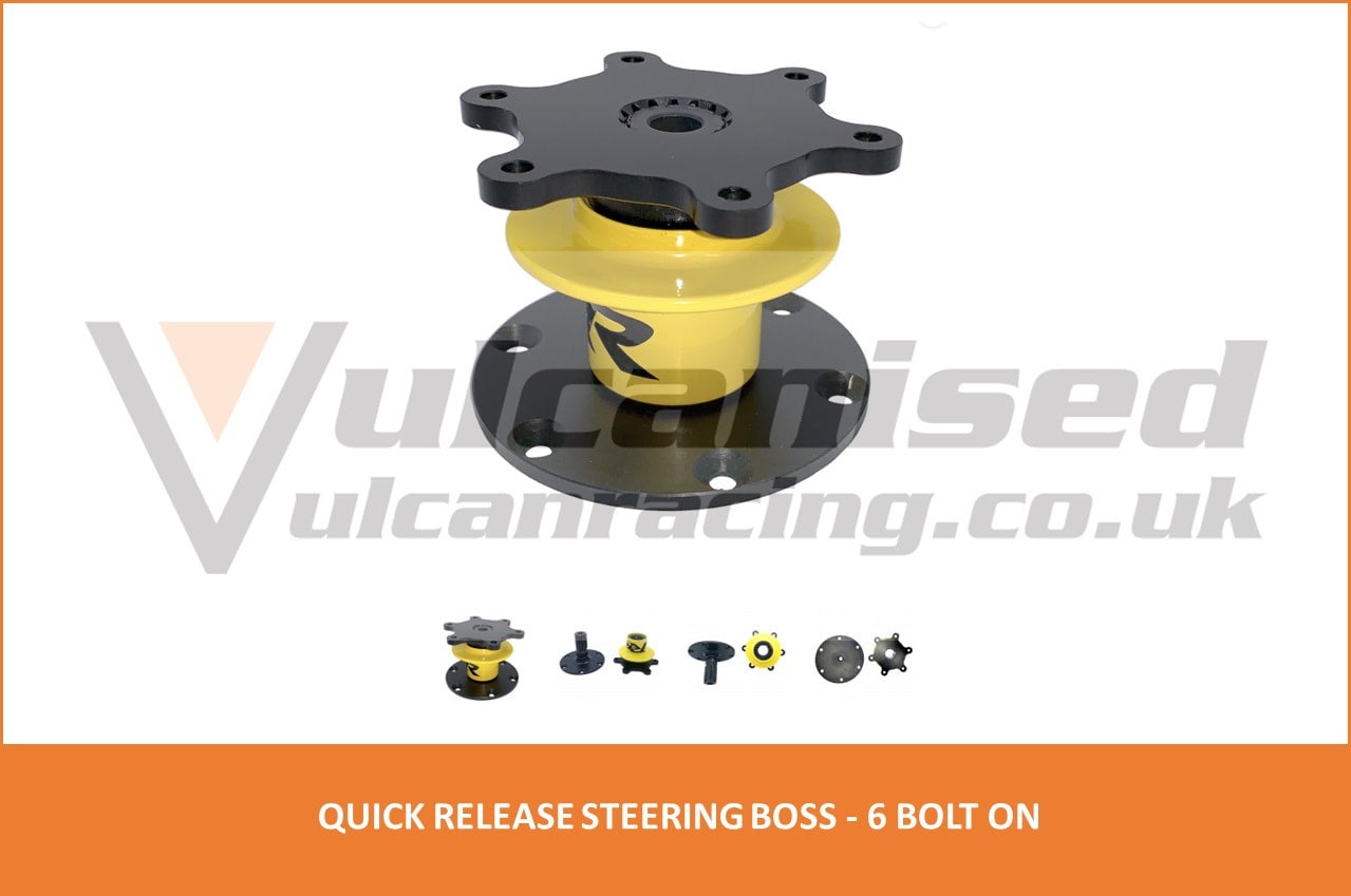 QUICK RELEASE STEERING BOSS - 6 BOLT ON | Vulcan Racing Offering Value ...